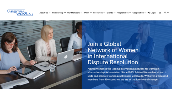 ArbitralWomen Unveils New Website - Fill Out Your Profile Today!